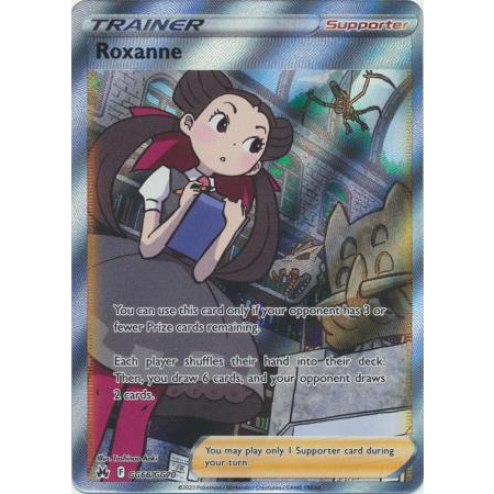 * Roxanne / GG66/GG70 / Full Art Ultra Rare / Crown Zenith Pokemon ...