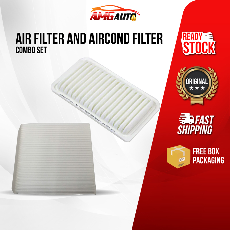 MYVI 1.3 1.5 air filter and aircond filter combo set Cabin Filter Denso ...