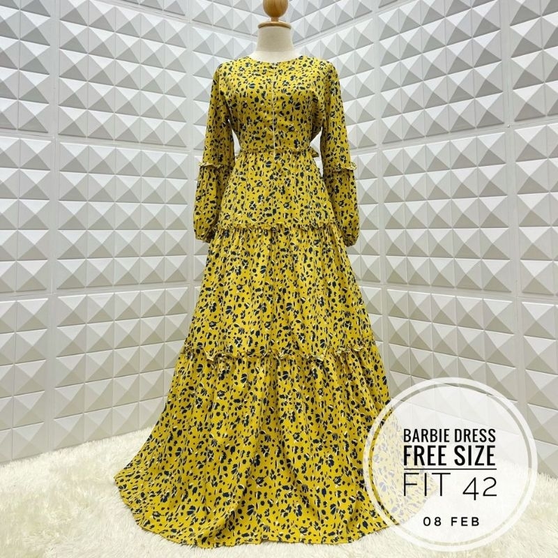 dress wawa dress viral dress labuh muslimah dress zip depan dress bunga ...