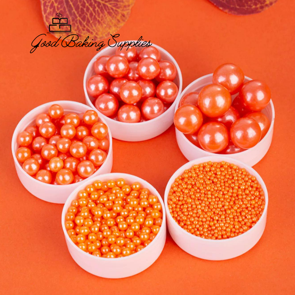2mm 4mm 7mm Halal Orange Color Cake Sprinkles Rice / Gula Manik Oyen ...