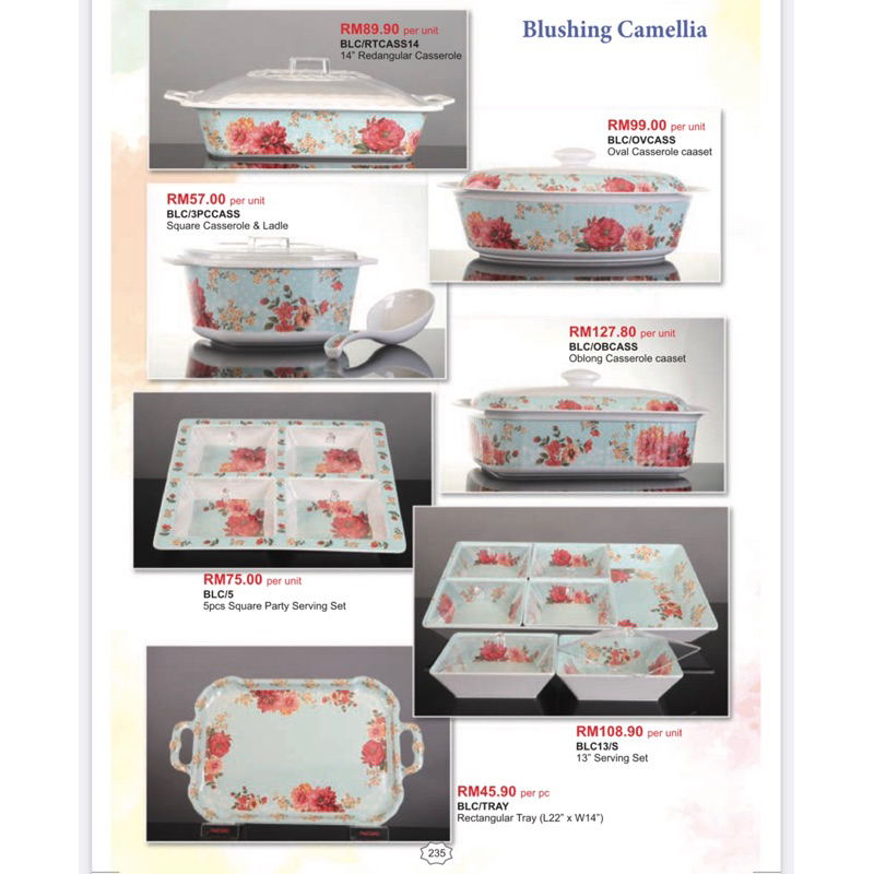 Melamine Serving Set /party Storage /Set Hidang Lauk Pauk Koleksi ...