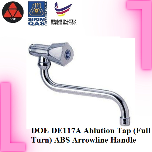 DOE DE117A Ablution Tap with ABS Arrowline Handle / Pili Surau | Shopee ...
