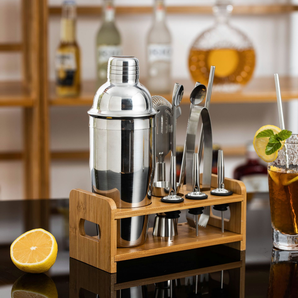 Ready stock - 13pcs Stainless steel cocktail maker full set with tools ...