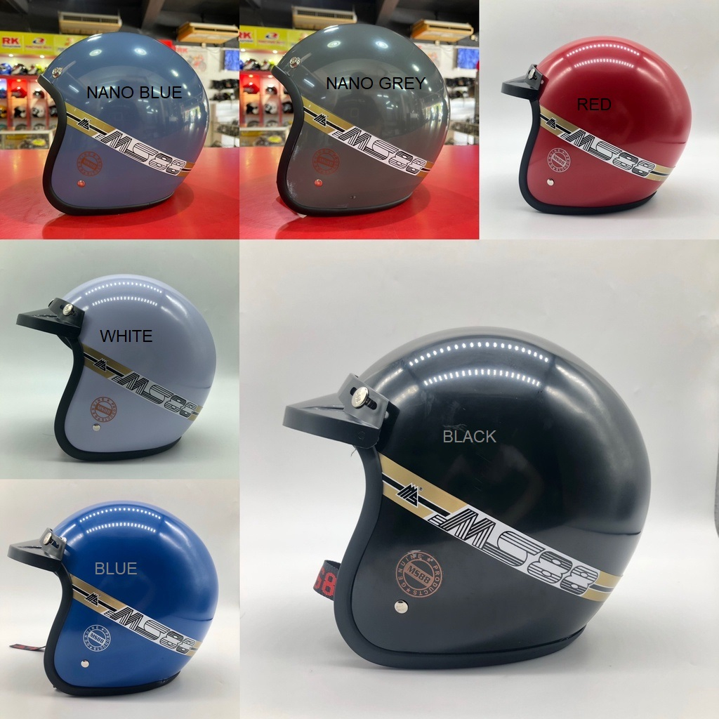 MS88 Helmet MS88 (Tali Tulisan Merah)100% ORIGINAL- WITHOUT CAP ...