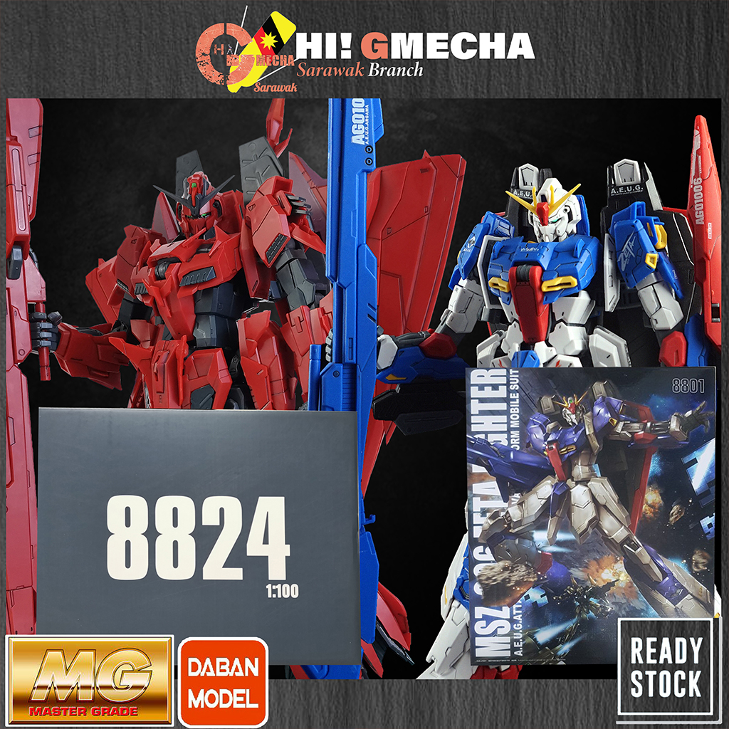MG 8824 8801 MSZ-006P2/3C Zeta Red Snake III P2 Type Red ZZ Zeta ...