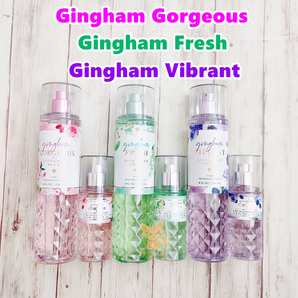 Gingham Gorgeous Bath and Body Works Fragrance Mist Shower Gel Gingham ...