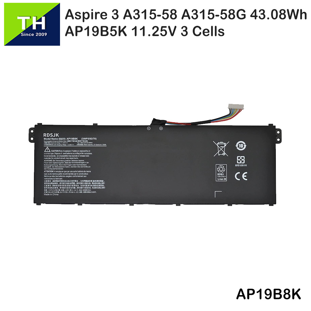 Acer Aspire 3 A315-58 A315-58G AP19B5K AP19B8K Laptop Replacement ...
