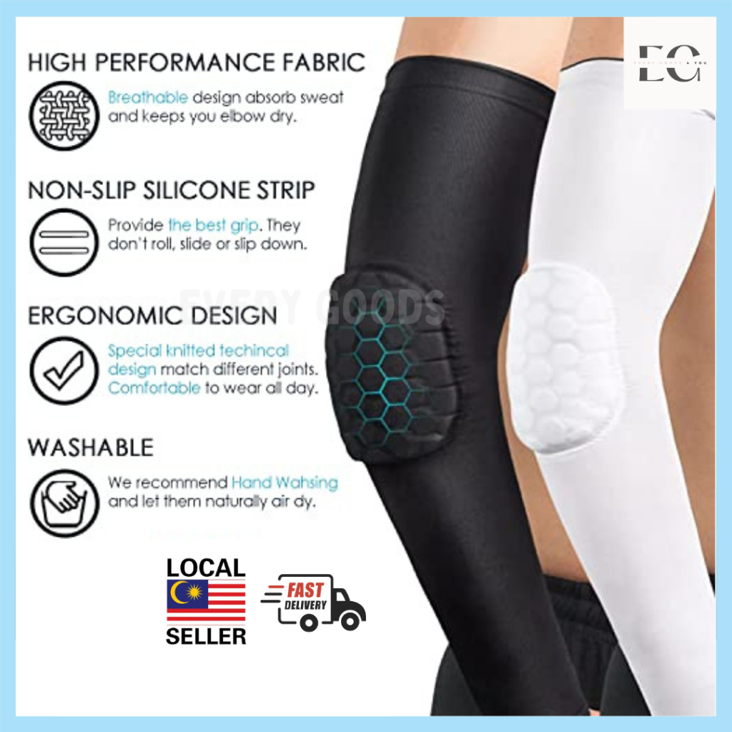 one piece Basketball arm pad arm protection arm guard elbow pad elbow ...
