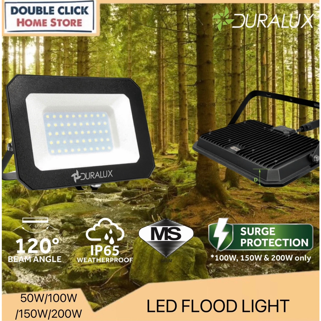 (Sirim) IP65 Duralux 50W/100W/150W/200W Led Flood Light With Surge ...