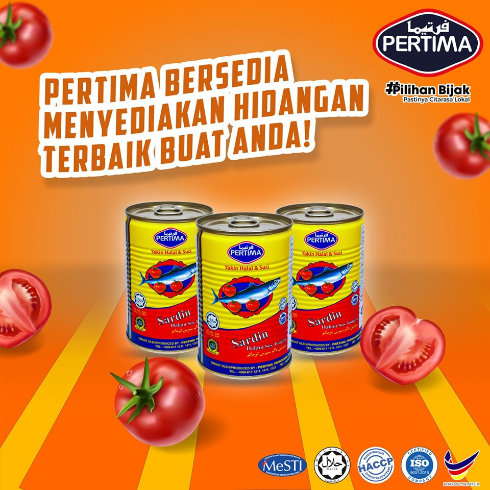 PERTIMA Sardin Sos Tomato (155g) | Shopee Malaysia