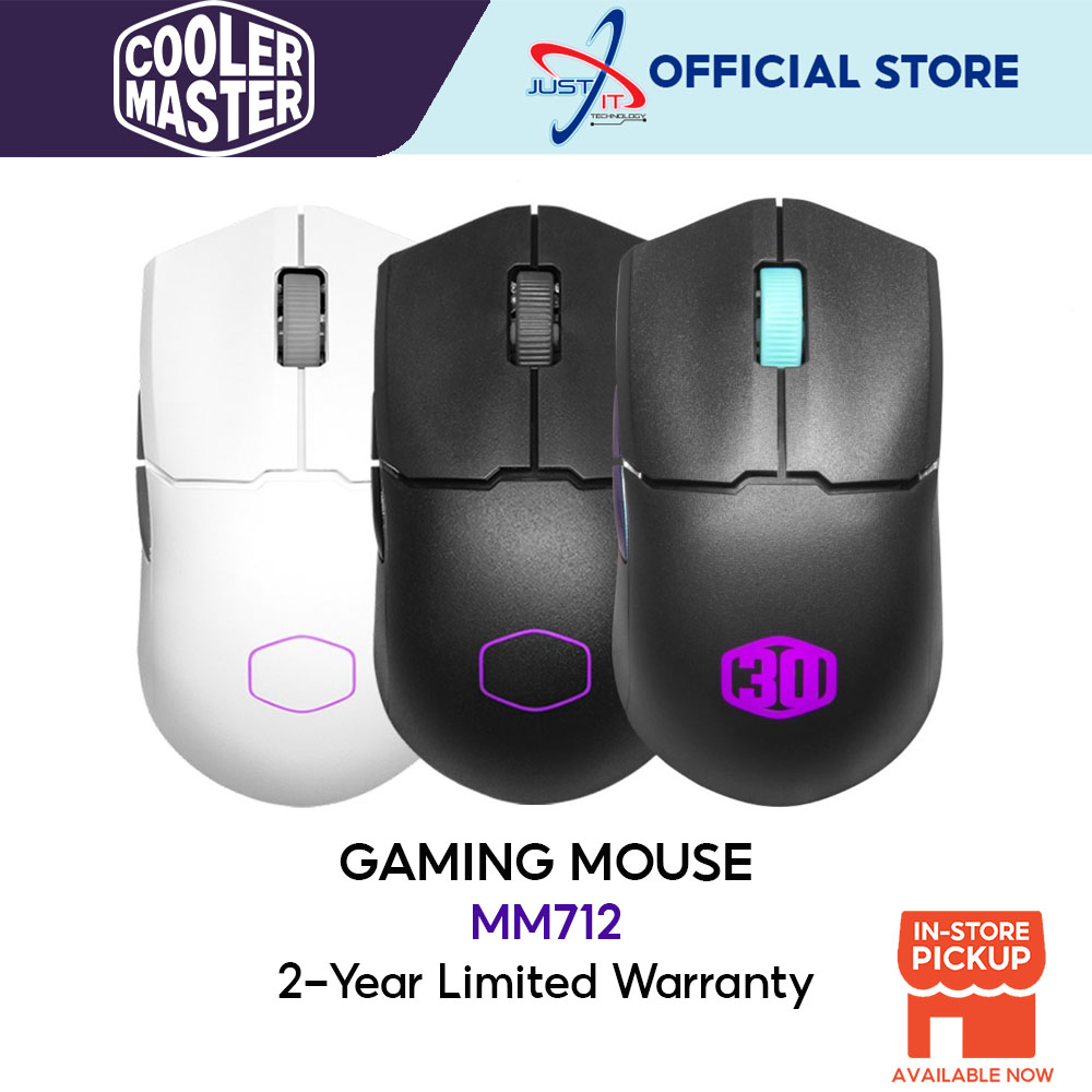 Cooler Master MM712 GAMING MOUSE ( BLACK / WHITE / 30TH EDITION ...