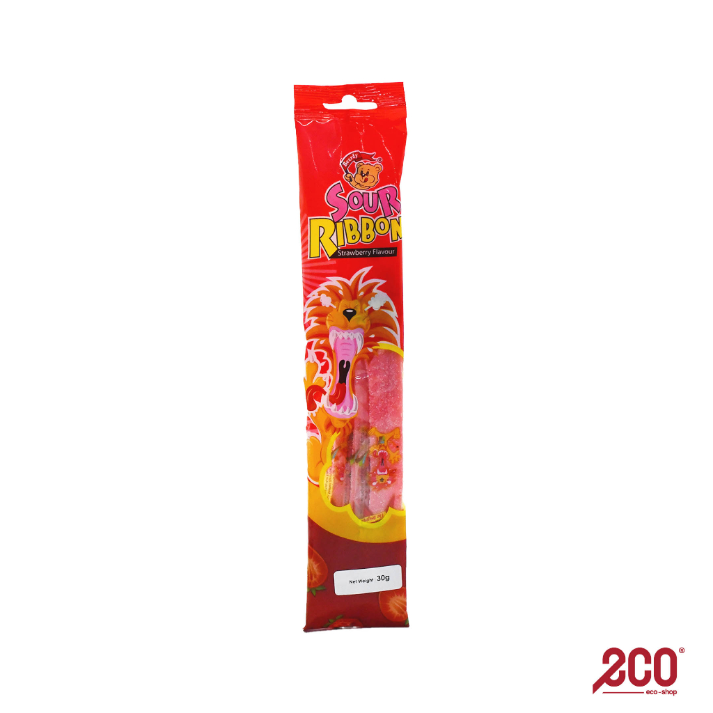 Beardy Strawberry Flavour Sour Ribbon 30g - AD-L001-T02-02 | Shopee ...