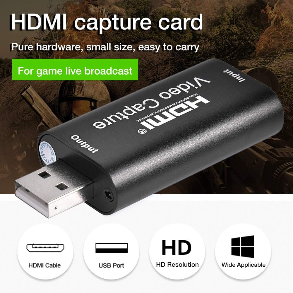 Video Capture Card, 1080P HDMI Capture Card - HDMI to USB 2.0 Video ...