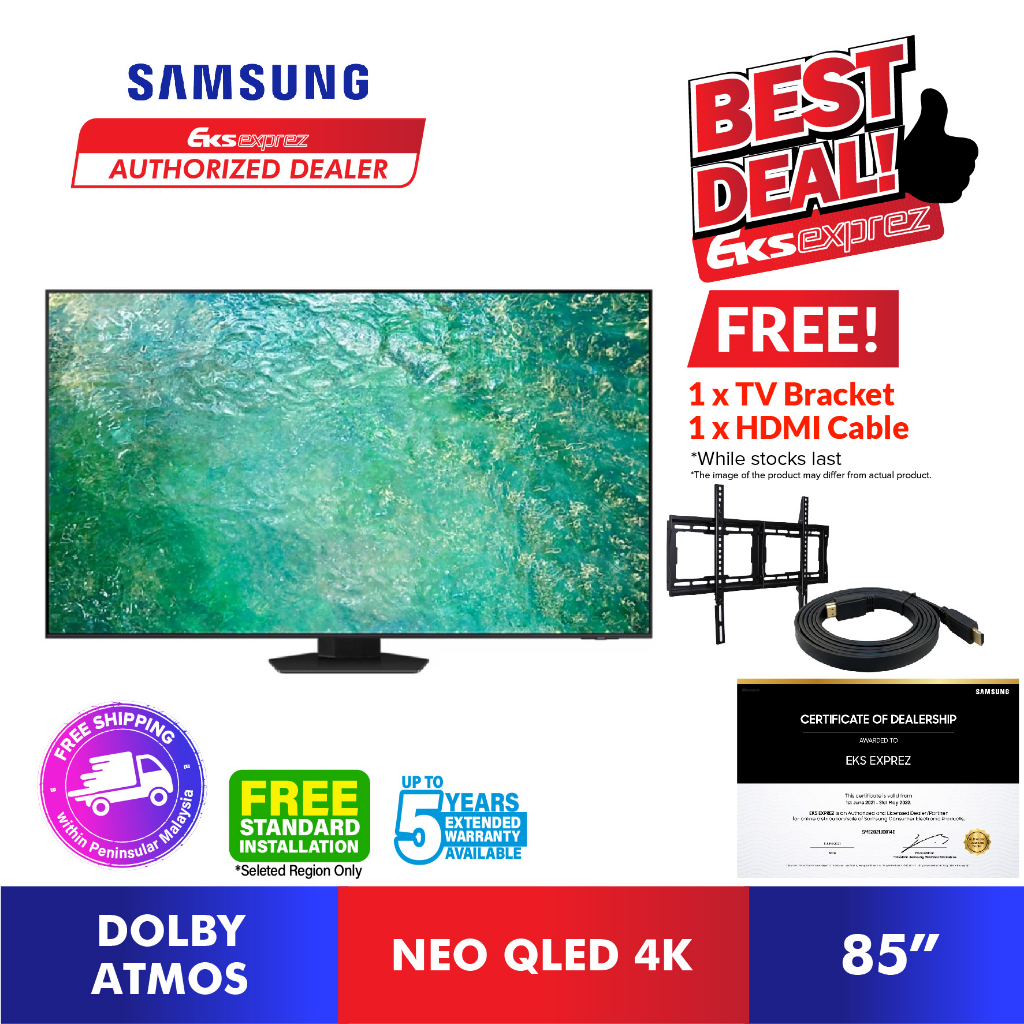 [FREE SHIPPING] QA85QN85CAKXXM Samsung Neo QN85C QLED 4K Smart TV (85 ...
