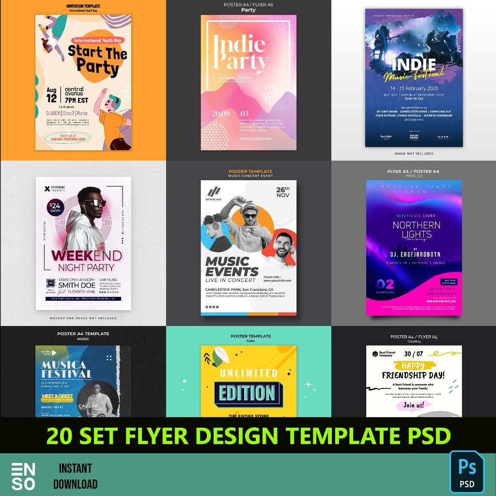 20Set Event FLYER PSD Design Template | Editable Flyer PSD Design ...