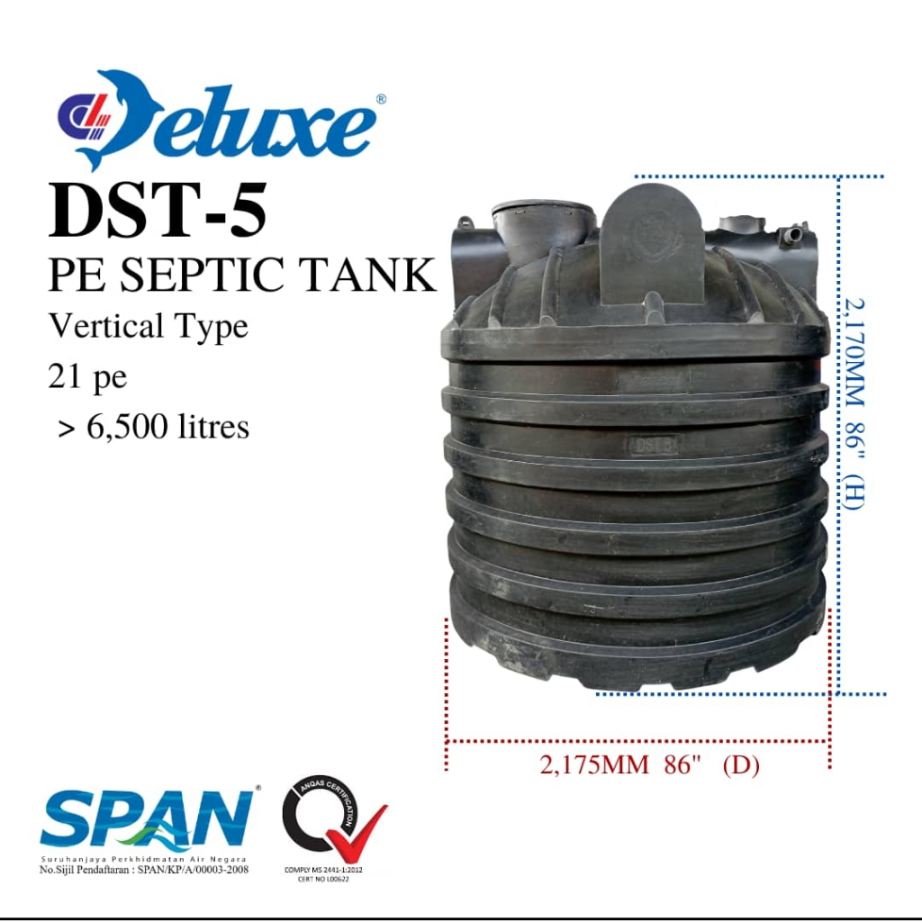 [ KL & Selangor ONLY ] - [P2] Deluxe PE Span Approved PE Septic Tank ...