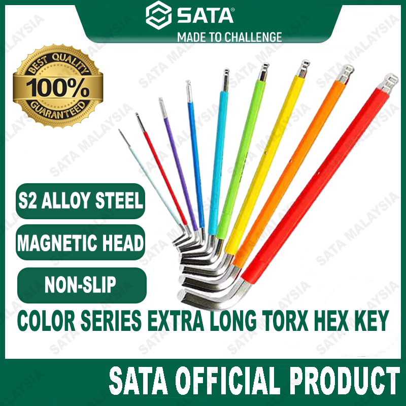 SATA Colour Series Extra Long Hex Key/Ball Point Hex Key/Allen Key ...