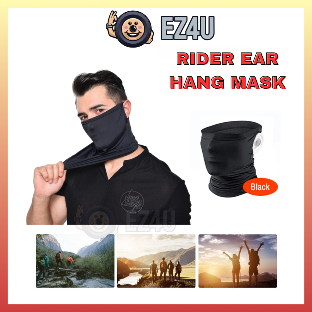 [EZ4U] Rider Bandana Motor Rider Ice Silk Topeng Muka Telinga Ear Hang ...