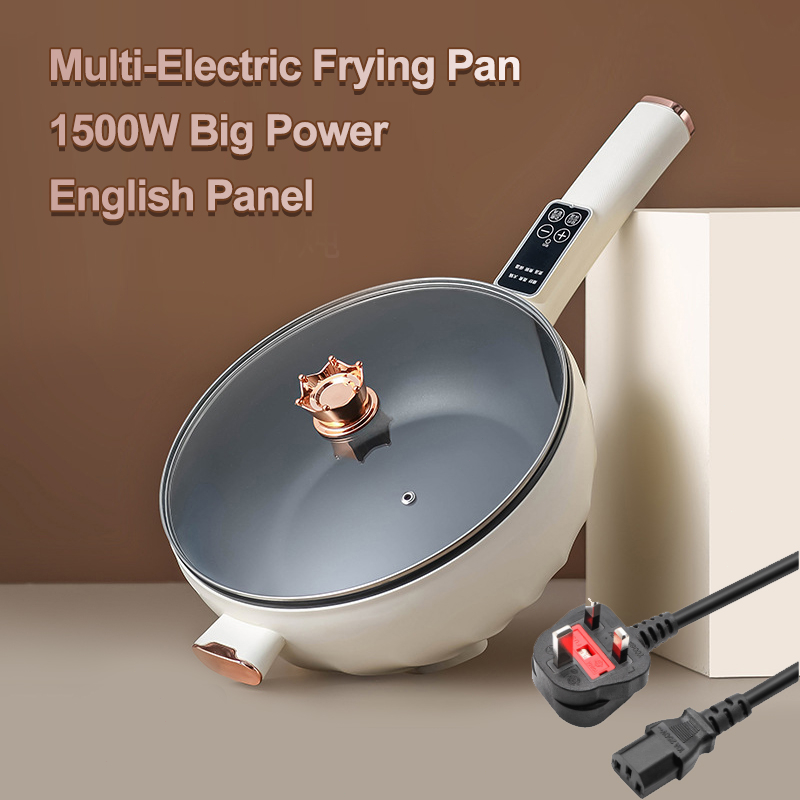 [Ready Stock] 1500W 5L Electric Frying Pan All-In-One Cooking Pot Rapid ...