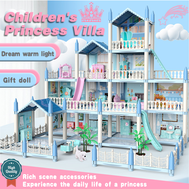 DIY Doll House Model Toy pretend Play Princess Dream Castle Gift Toys ...