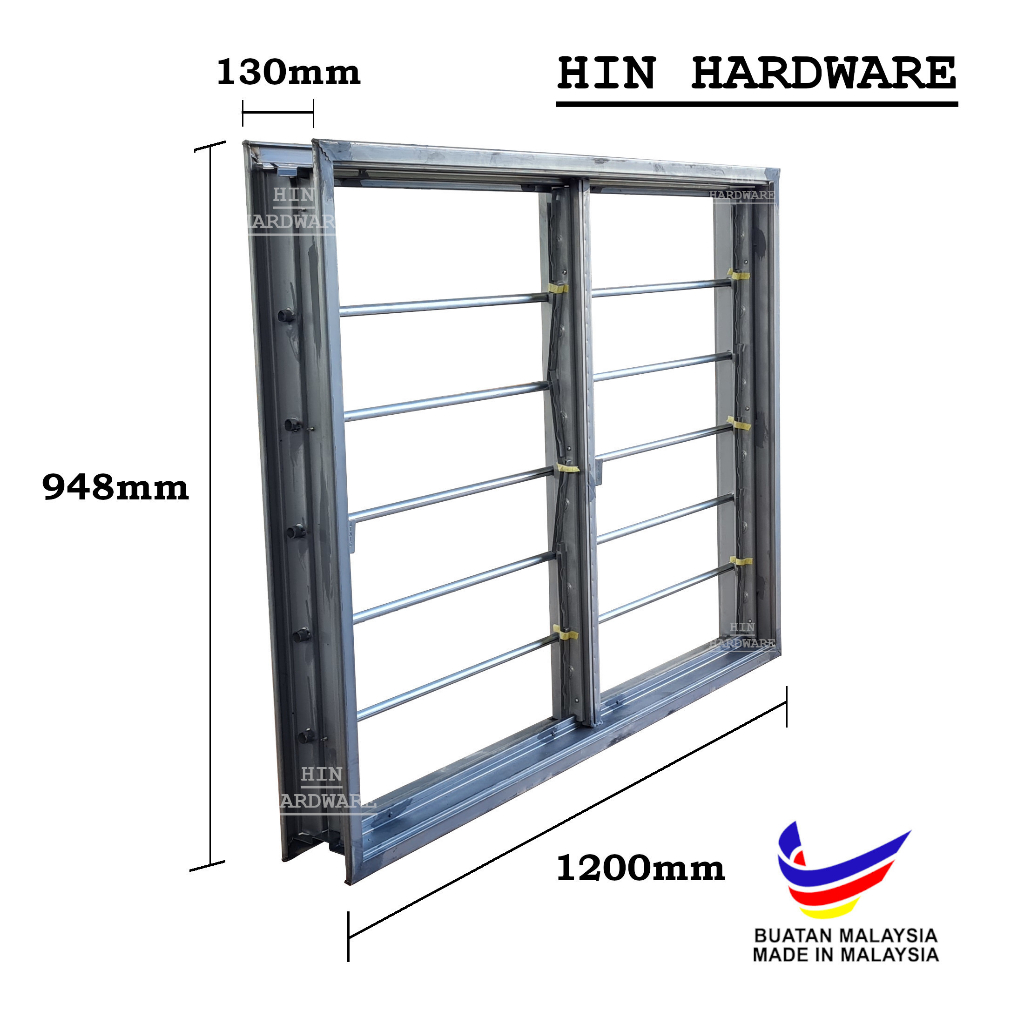 HIN [1 Unit Per Order] SIRIM Metal Window Frame 6D2L 7D2L 8D2L EG 0.8mm ...