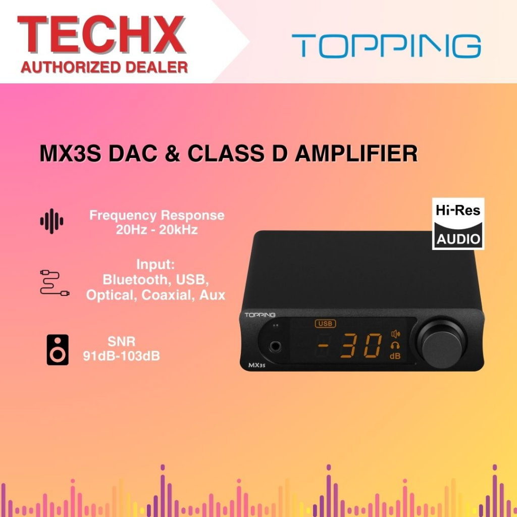 TOPPING MX3s Desktop DAC/ Headphone Amp/ Power Amp | Shopee Malaysia