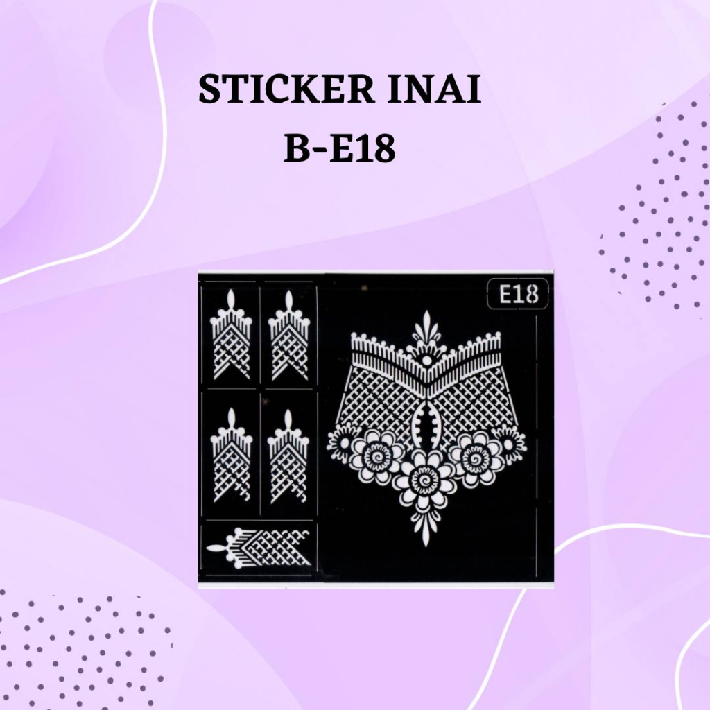 Sticker Corak Inai / Henna Stencil / Sticker Inai / Henna Sticker ...