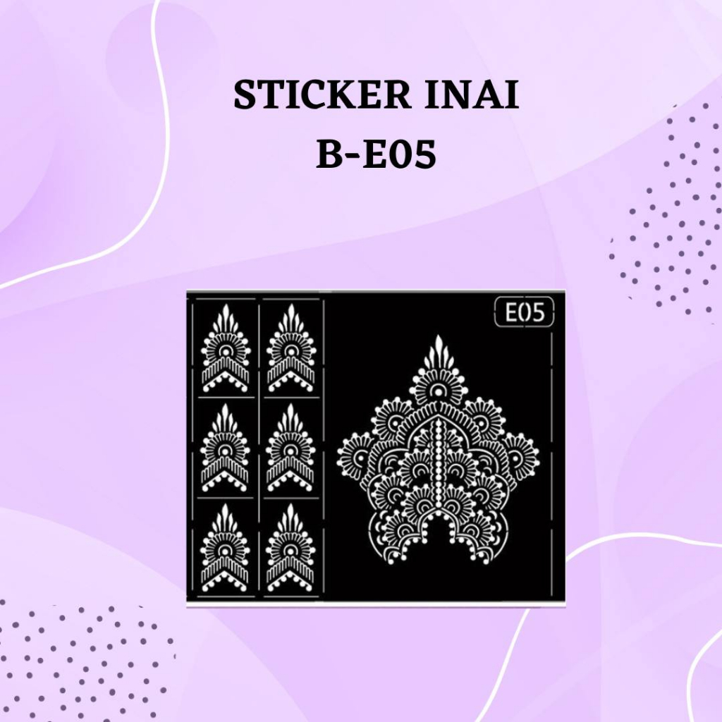 Sticker Corak Inai / Henna Stencil / Sticker Inai / Henna Sticker ...