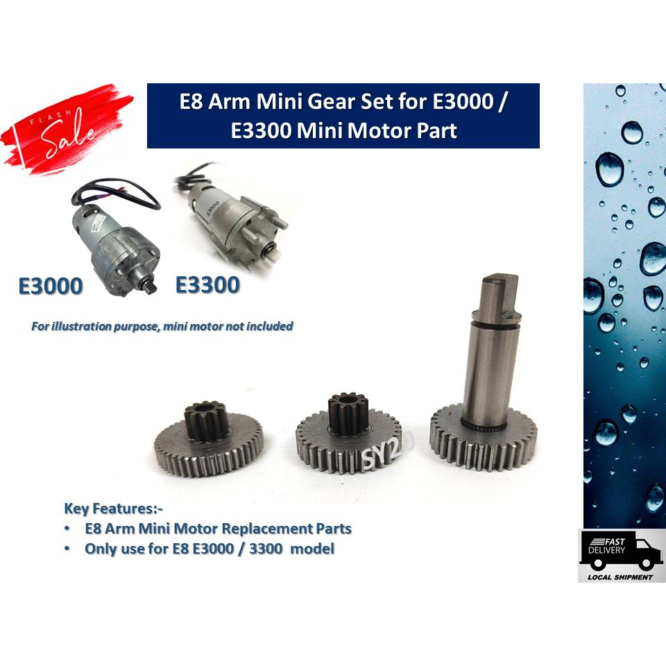 Autogate Spare Parts / Auto Gate Mini Motor Accessories - E8 Arm Mini Gear Set (E3000 / E3300 ...