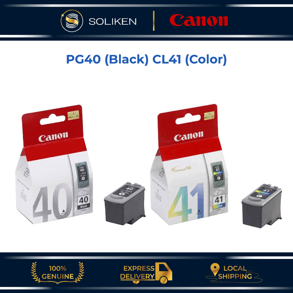 Ready Stock CANON 40 BLACK / 41 COLOR / PG-40 / CL-41 / PG40 & CL41 for ...
