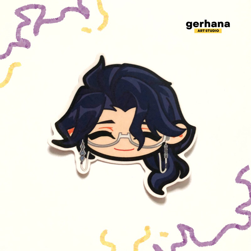 Genshin Impact Chibi Stickers | Pierro Pulcinella Capitano Arlecchino ...