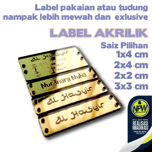 Label Akrilik Ukiran Lazer/Acrylic Label Laser Engraving | Shopee Malaysia