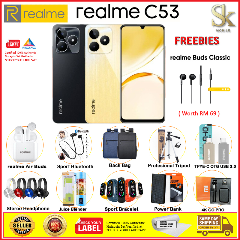 Realme C53 Smartphone | 6GB RAM 128GB ROM / 8GB RAM 256GB ROM | 33W ...
