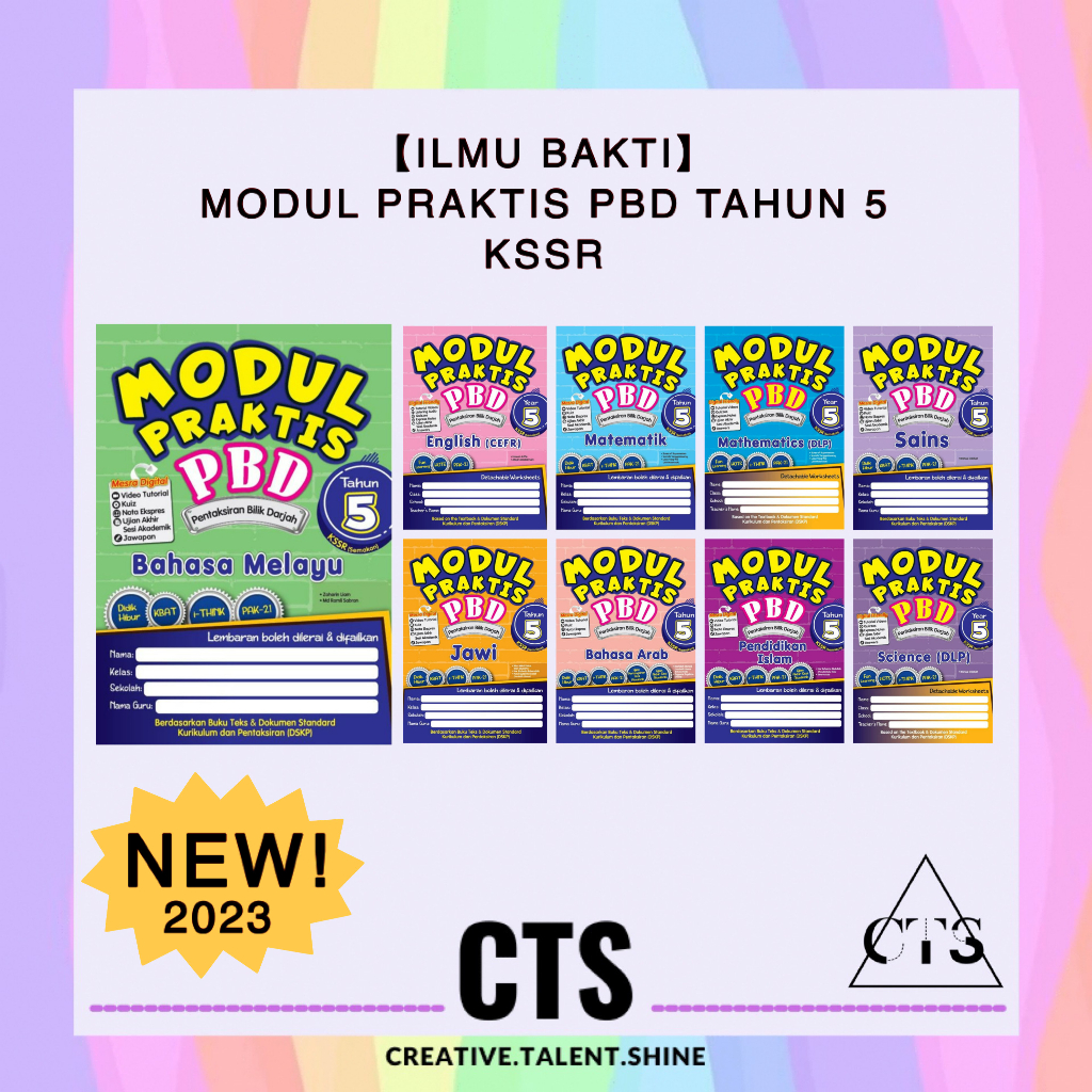 【Ilmu Bakti】Modul Praktis PBD Tahun 5 KSSR 2023 — Buku Latihan / Exercise Book Year 5 KSSR ...