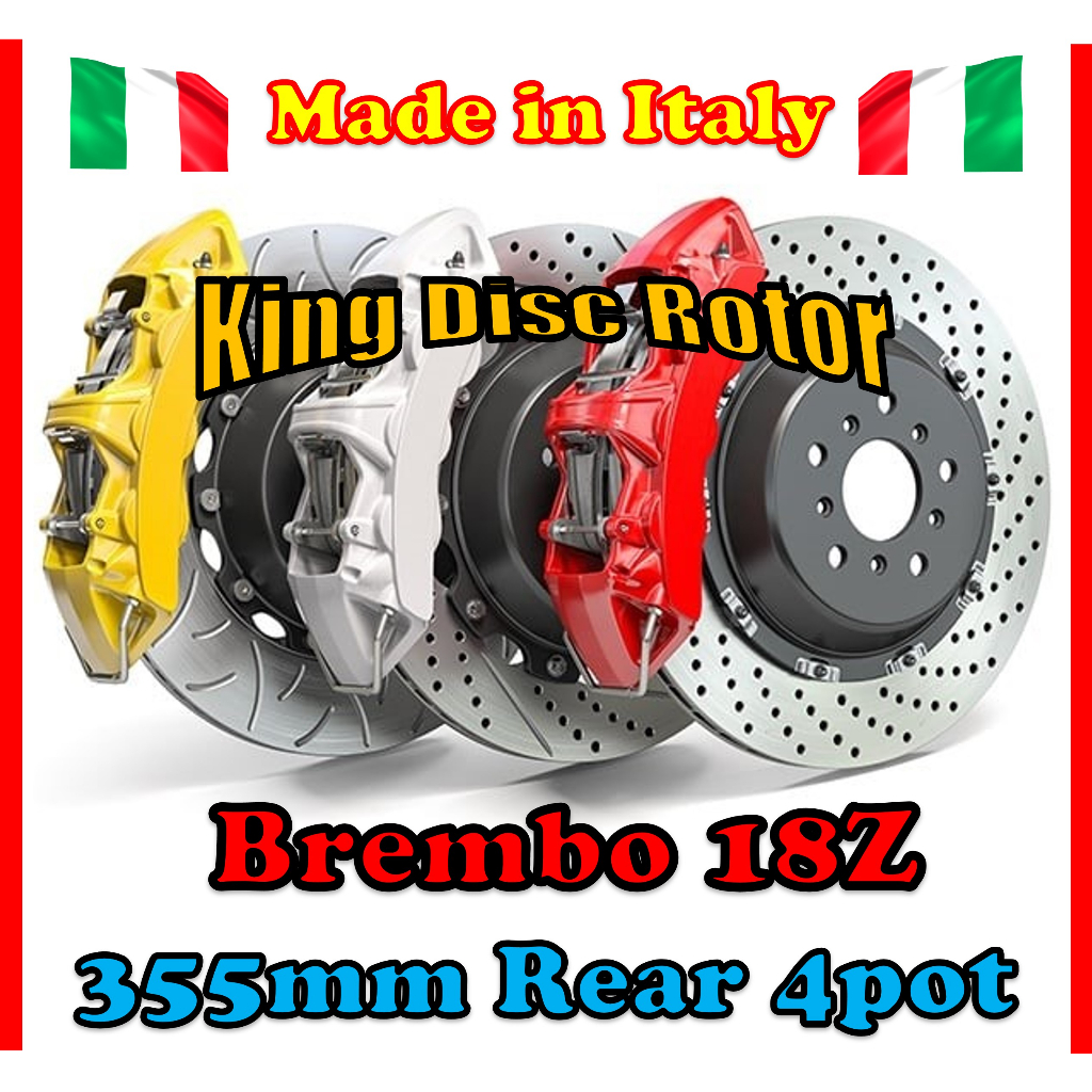 Brembo 18Z Rear 355mm 4pot Caliper / Kaliper Belakang 355mm | Shopee ...