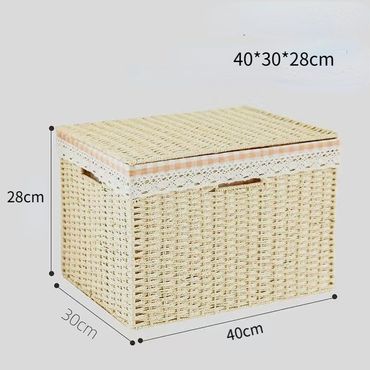 Ready Stock⚫SONDER⚫ Foldable Storage Basket with Lid & Handle for ...