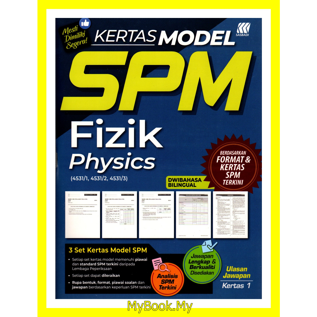 *BARU* MyB Buku Latihan : Kertas Model SPM - Fizik/Physics Dwibahasa ...