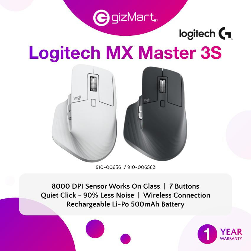 Logitech MX Master 3S / Master 3 Advanced Wireless Bluetooth Mouse with Hyper-fast Scroll Wheel ...