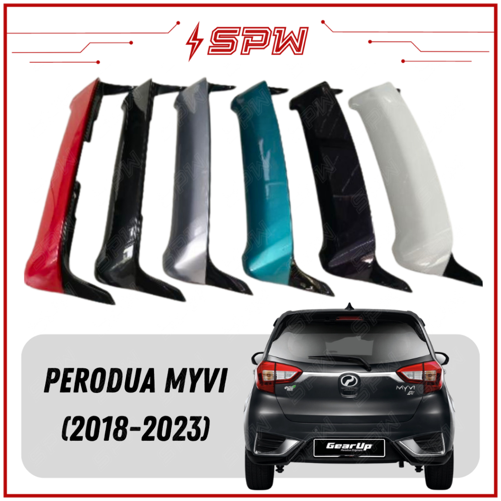 Perodua Myvi G3 (2018-2024) Gear Up Spoiler GU Rear Spoiler MG3 ABS ...