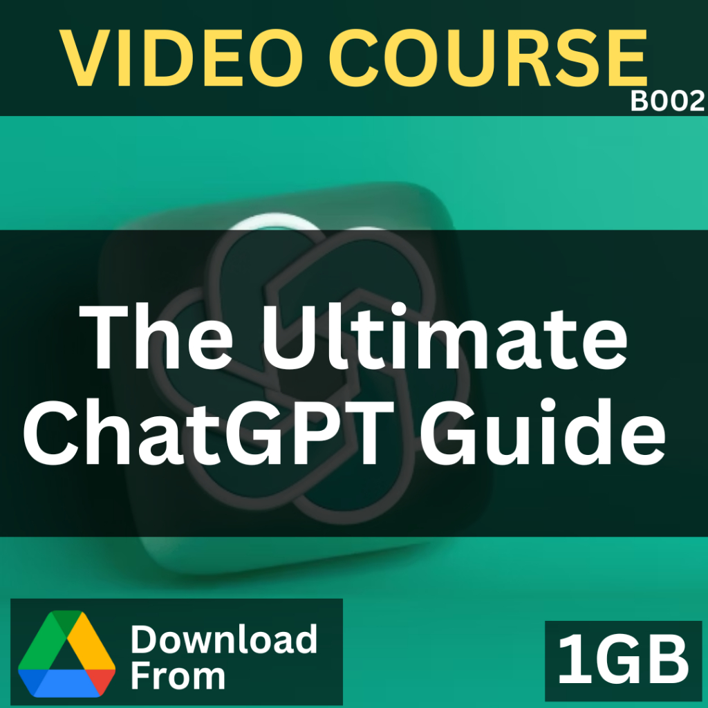 The Ultimate ChatGPT Guide | B002 | Video Course | Udemy | Shopee Malaysia