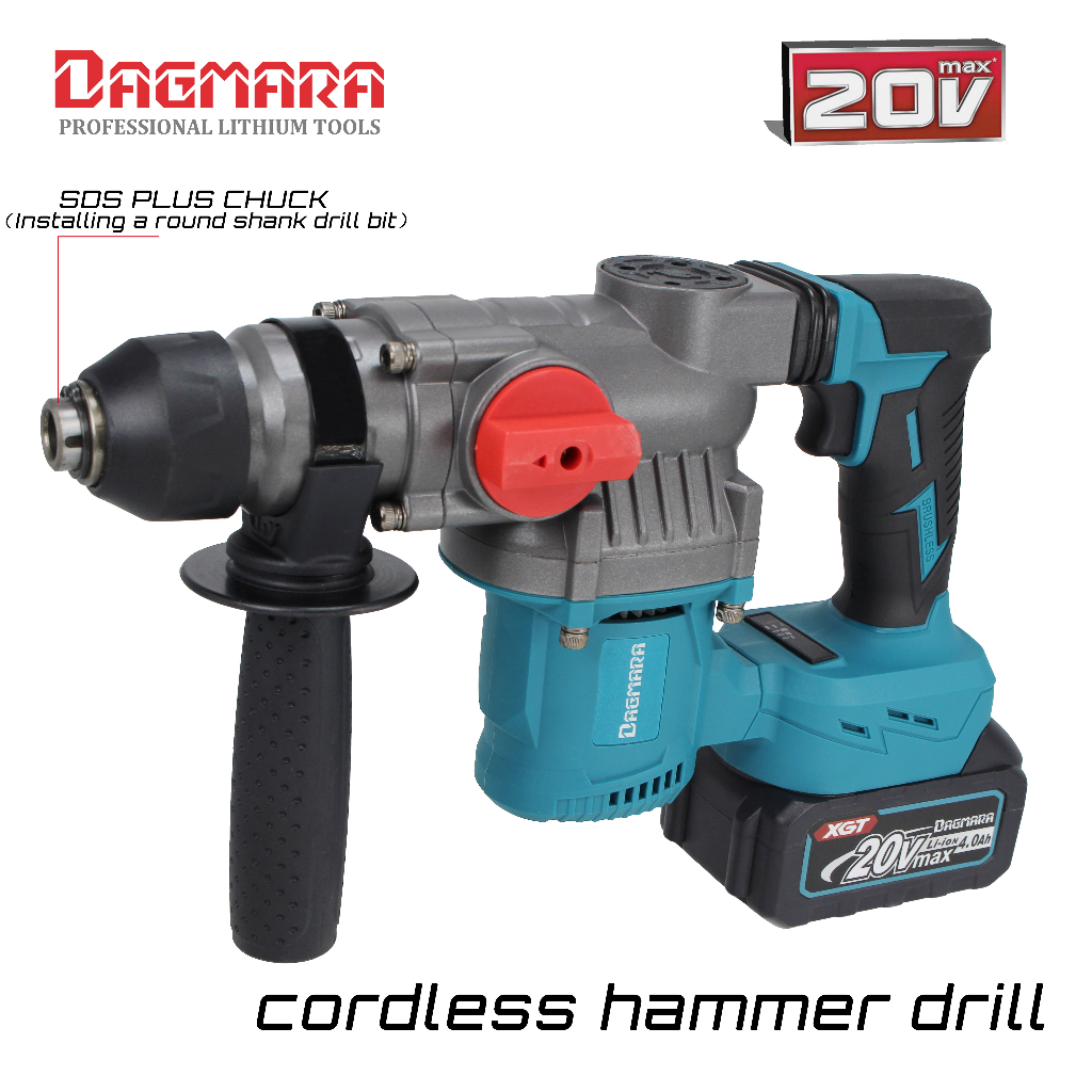 Dagmara 20V MAX Rotary Hammer Drill Brushless Technology | Shopee Malaysia