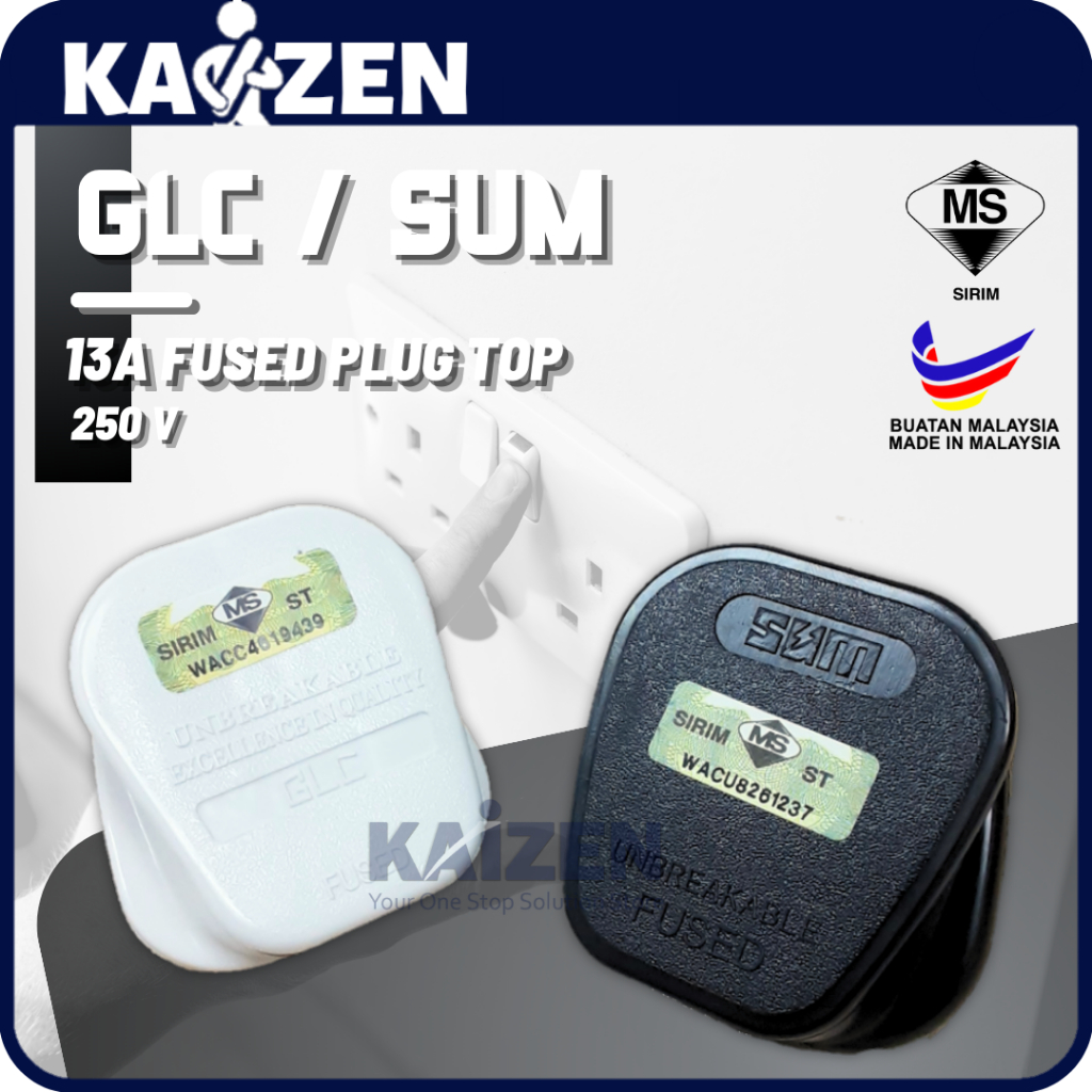 [Sirim] 13A Plug Top UK Plug & 3-Pin Plug | Kepala Plug Elektrik ...