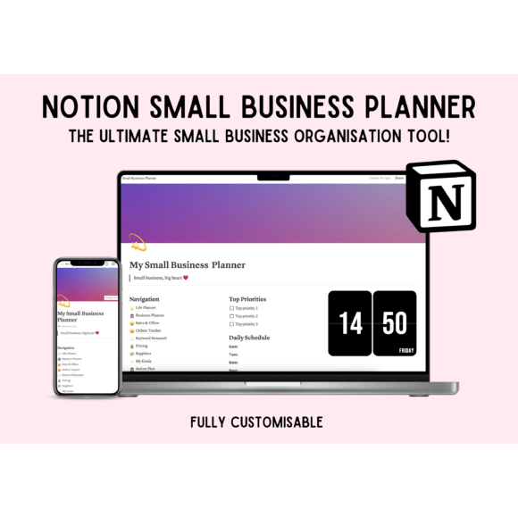 Notion Small Business Planner Template | Shopee Malaysia