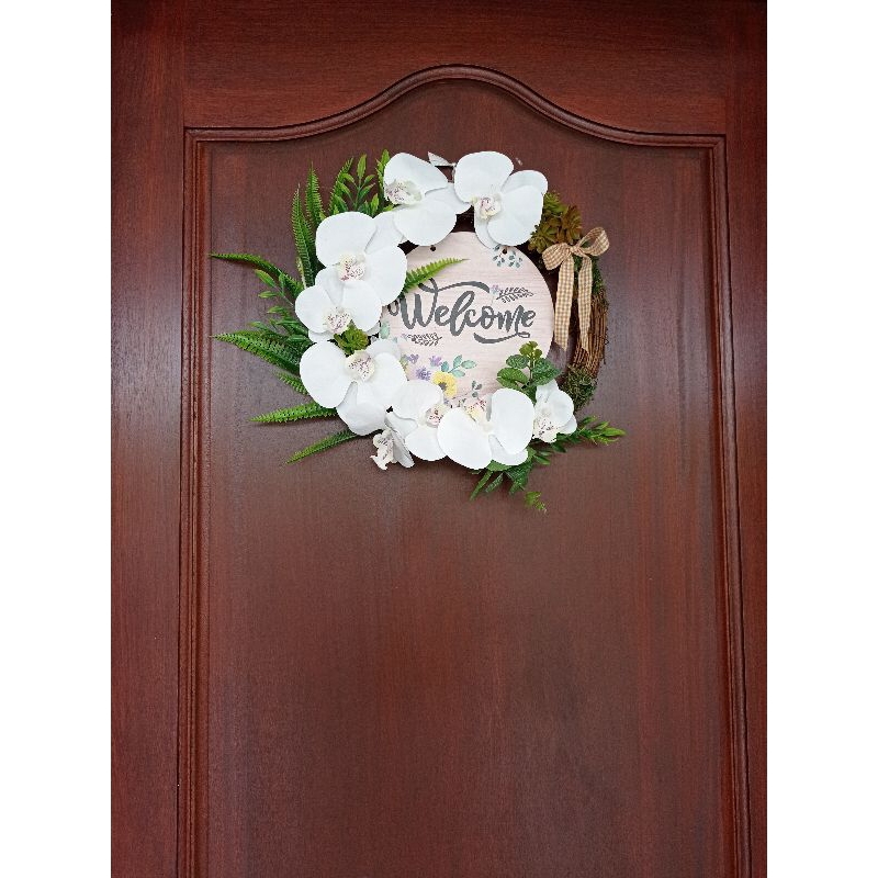 WREATH FLOWER FOR DOOR WALL DECO/LINGKARAN BUNGA UNTUK HIASAN DINDING ...