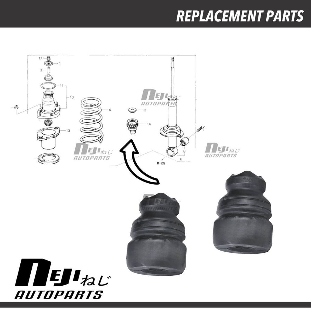 HONDA STREAM SMA S7A RN6 RN8 CRV S9A REAR ABSORBER SHAFT BUSH | Shopee ...