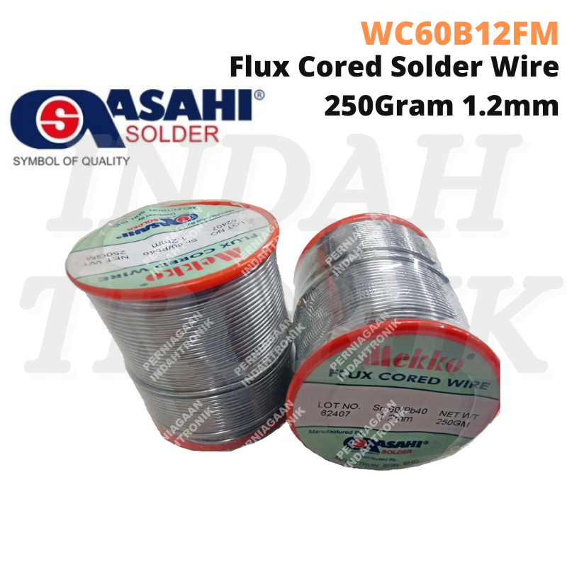 Mekko (ASAHI) WC60B12FM 1.2mm 250g Solder Lead Timah Flux Cored Wire ...