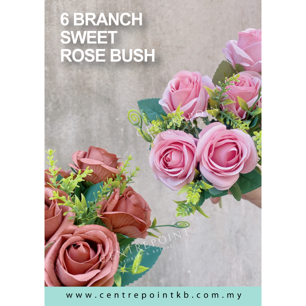 6 Branch Sweet Rose Bush / Bunga Ros untuk gubahan | Shopee Malaysia