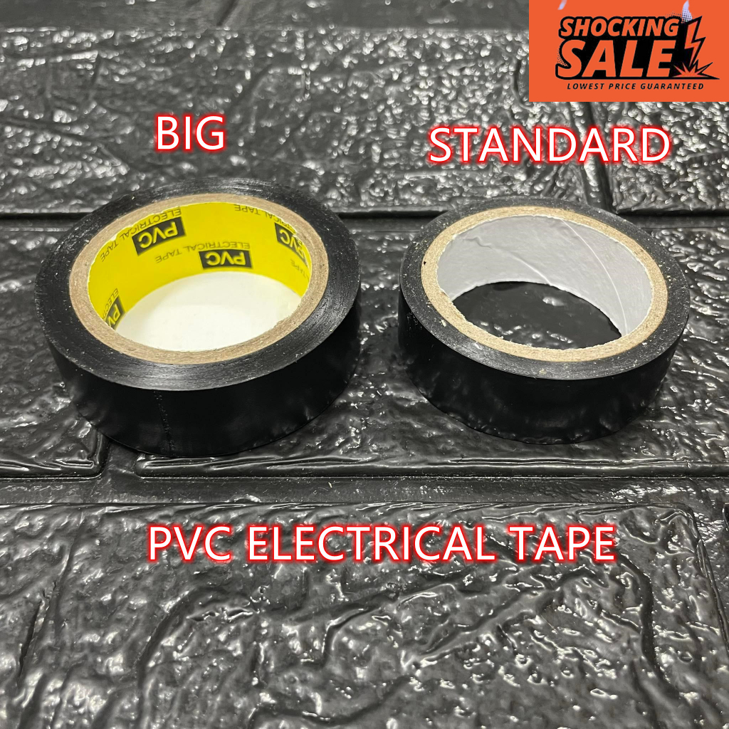 ⚡️SHOCKING SALE⚡️ PVC ELECTRICAL TAPE WIRING / AIRCOND INSULATION BLACK ...