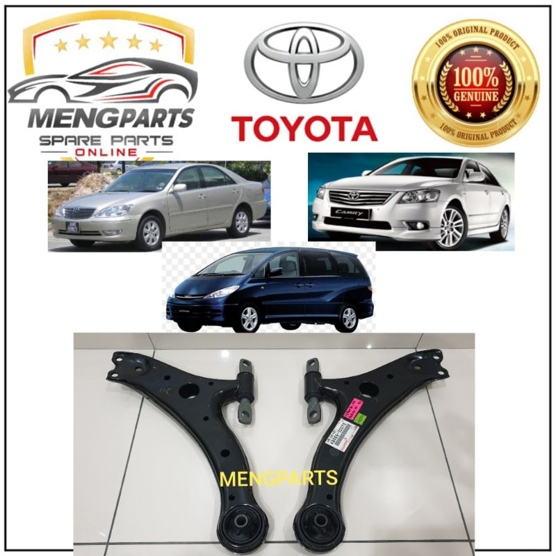 ORIGINAL TOYOTA CAMRY ACV30/31 ACV40/41 ACV51 ASV50 ESTIMA ACR30 FRONT LOWER ARM WITH BUSH RH ...