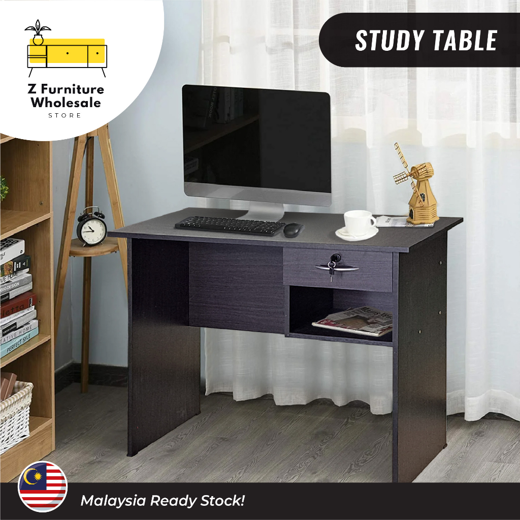 Study Desk / Computer Table with 1 Drawer/ Meja Ofis/ Meja Belajar ...